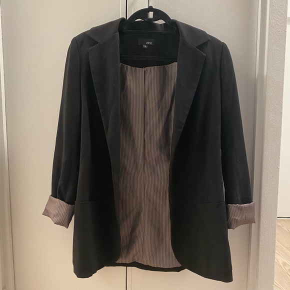zinc | Jackets & Coats | Zinc Blazer Black | Poshmark